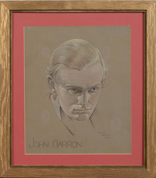 Portrait of John Barron, 1941 by Thomas Manton (20th Century) – Panter ...