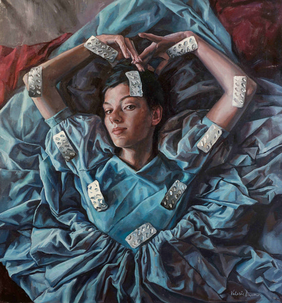 Valeria Duca contemporary figurative painter Hundred days of Happiness ...